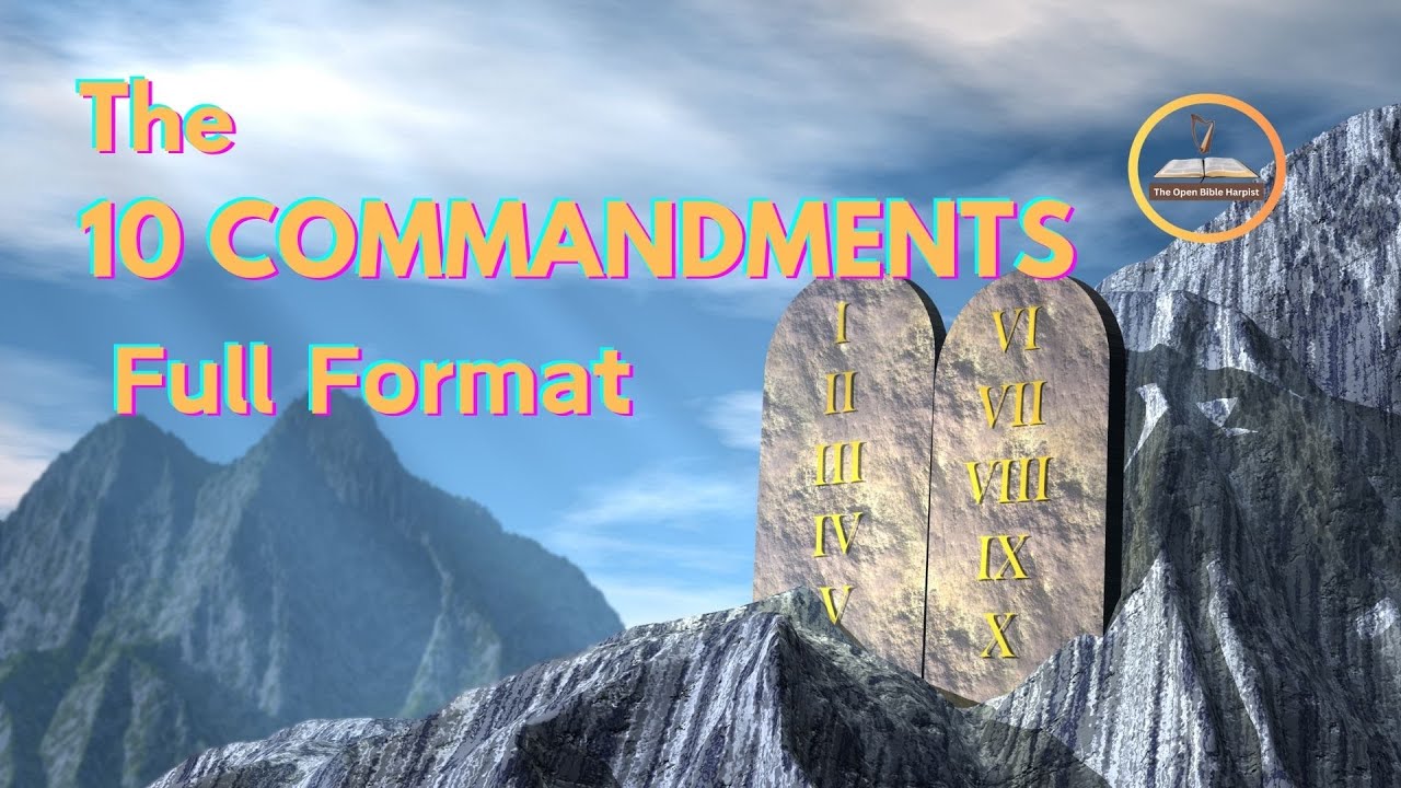 Bible List: 10 Commandments. Full Format. Listen, Read say. - YouTube
