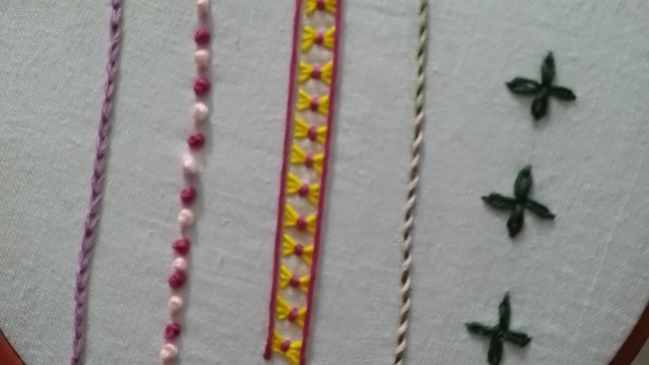 5 Types of stitch designs part 2 || Stich Expression - YouTube