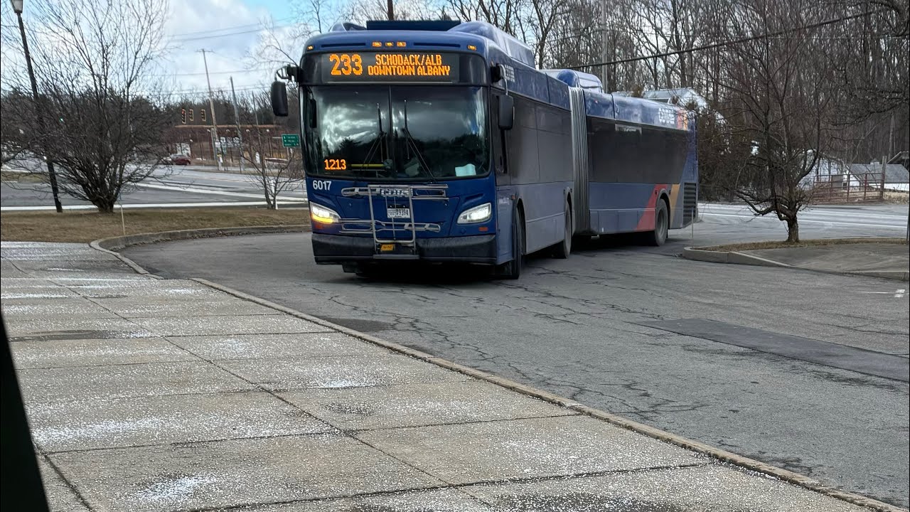 On board new flyer bus 6017 full ride on route 233 - YouTube