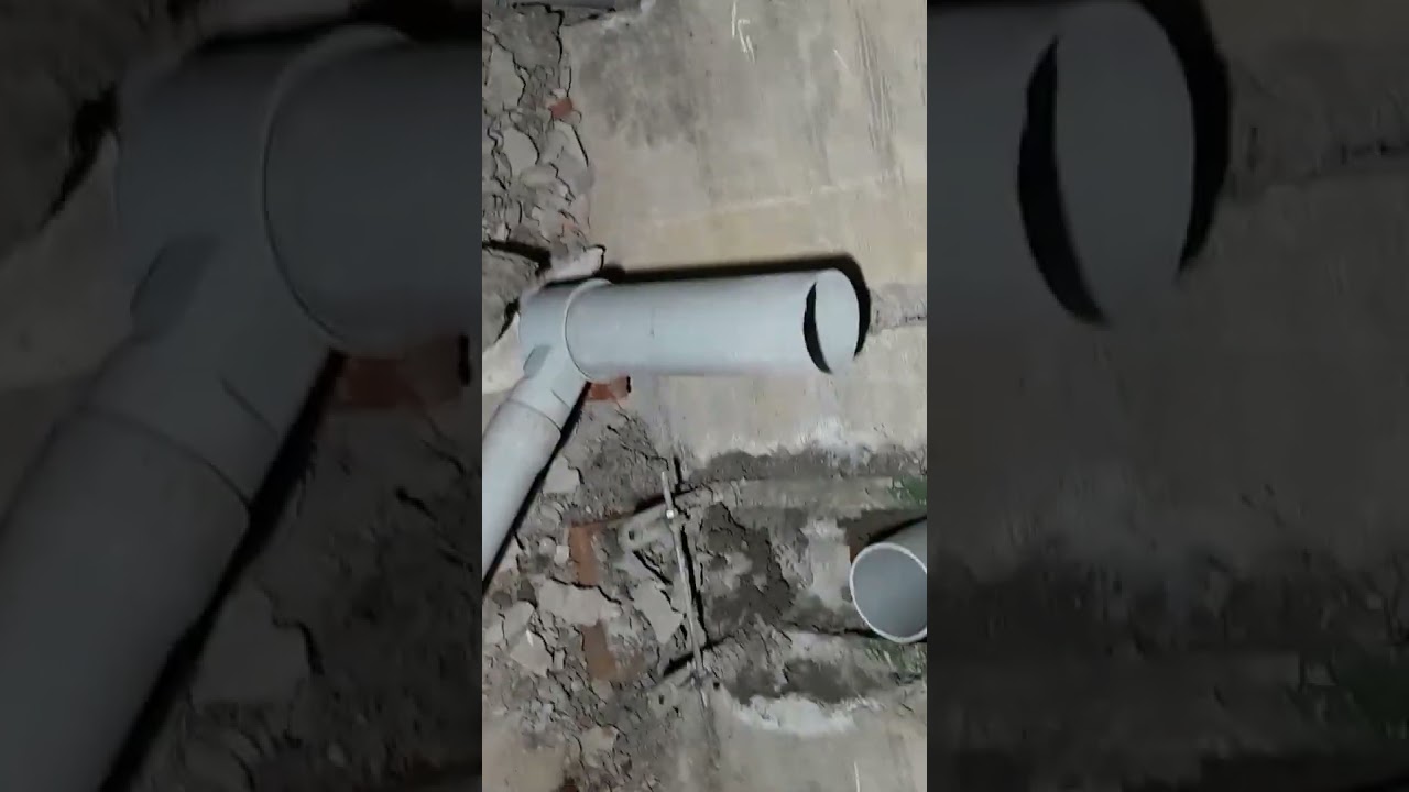 commercial plumbing wiring drain line system - YouTube