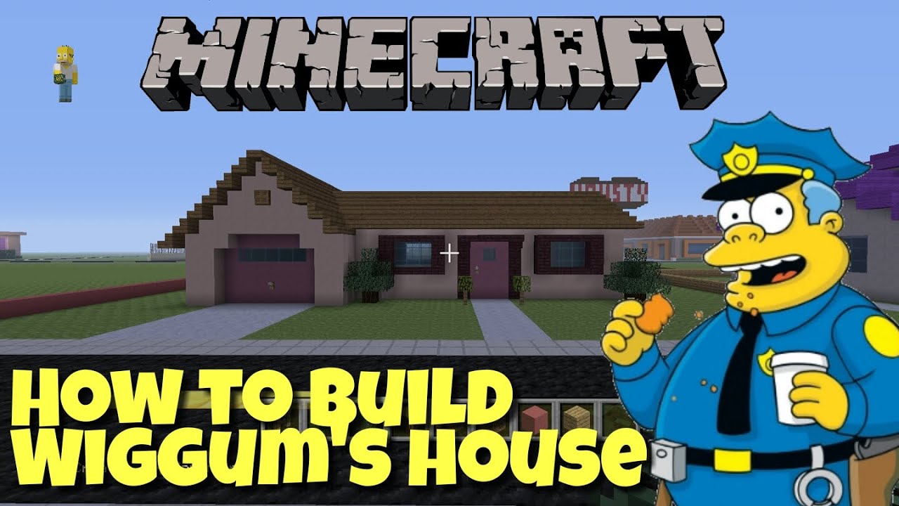 Minecraft Springfield Project How to Build Wiggum's House - YouTube