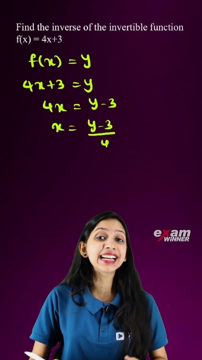 Invertible Function - Sure Question | Relations and Functions - +2 Maths - YouTube