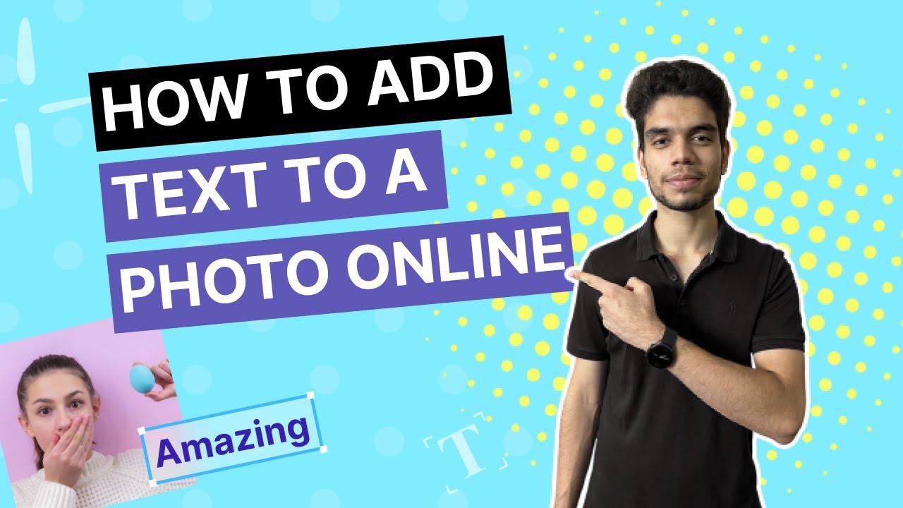 How to Add Text to a Photo Online - YouTube