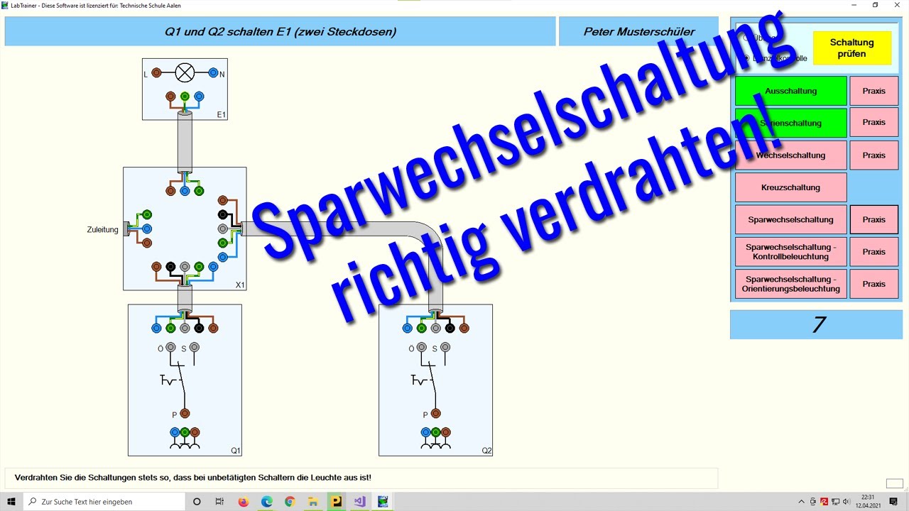 Sparwechselschaltung - Lernvideo - YouTube