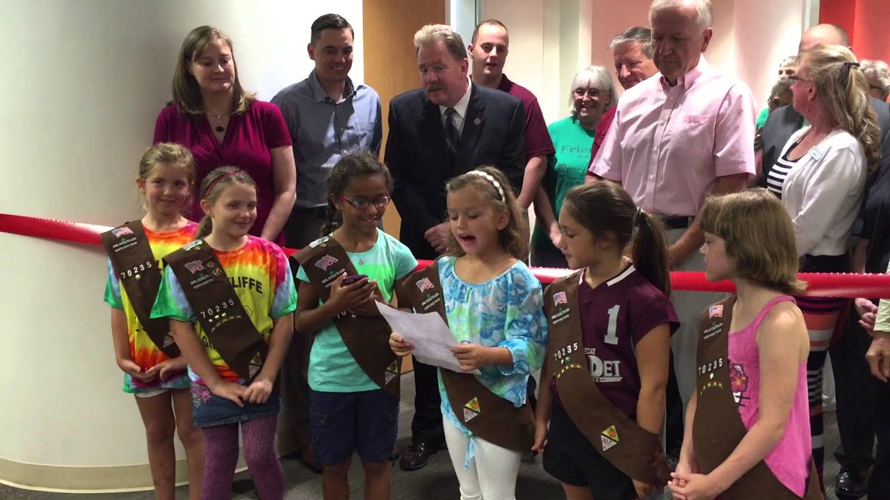 The Girl Scouts Reciting Poetry at Wickliffe Public Library - YouTube