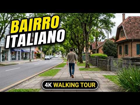 SANTA FELICIDADE: COMO É VIVER no BAIRRO ITALIANO de CURITIBA? | Walking Tour 4K