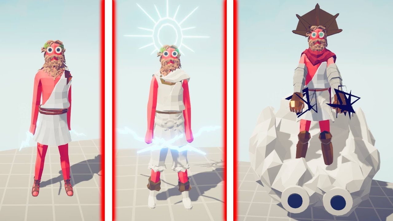 EVOLUTION OF ZEUS | Totally Accurate Battle Simulator TABS - YouTube