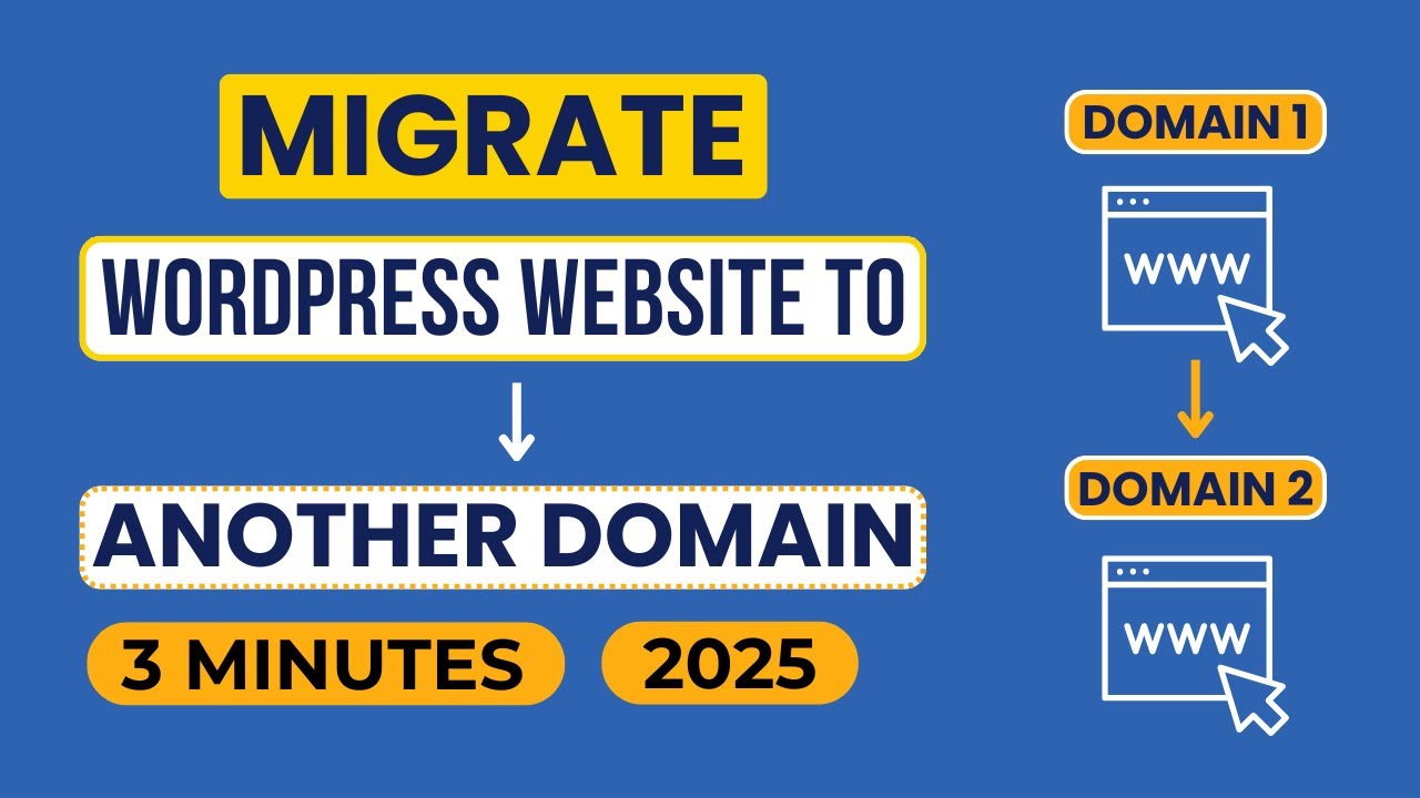 How To Migrate Wordpress Site to Another Domain 2025 | Migrate WordPress to Another Domain - YouTube
