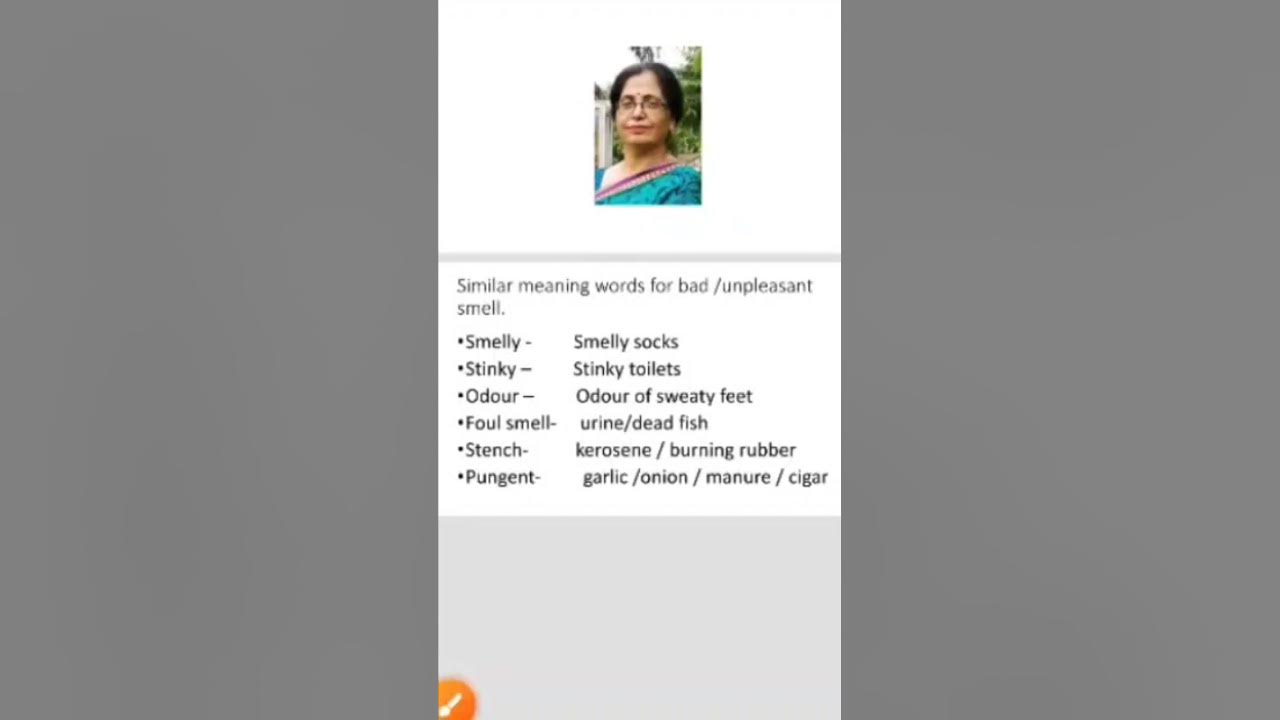 Learn Similar Meaning Words For Unpleasant Smell And Improve Your learn-similar-meaning-words-for-unpleasant-smell-and-improve-your