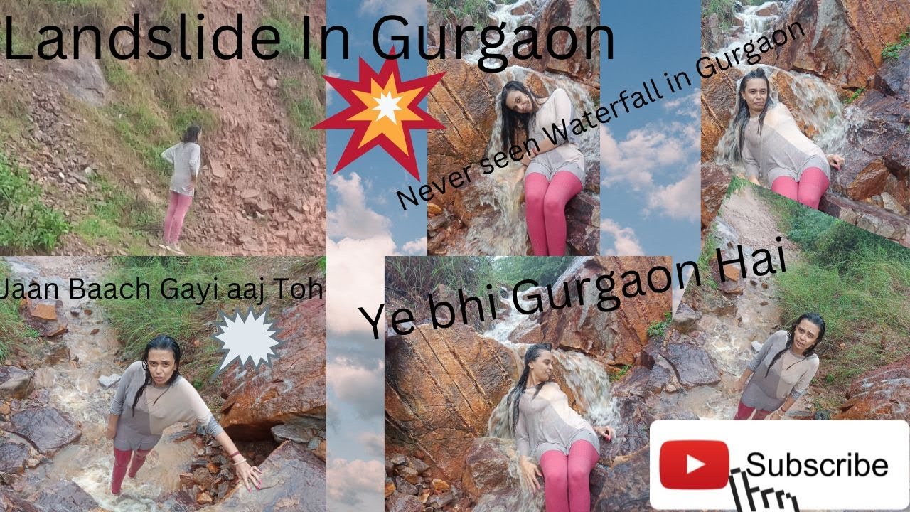 Landslide and waterfall in Gurgaon. Adventure And Fun , Gurgaon ...