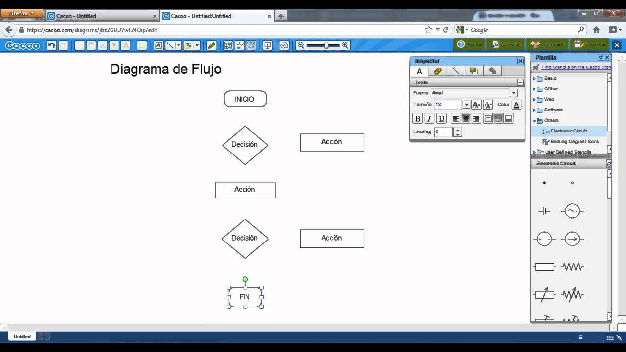Diagrama de flujo en CACOO - YouTube