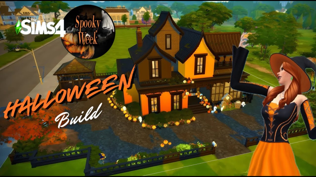 Sims 4 | Spooky House Build! 🎃👻 - YouTube