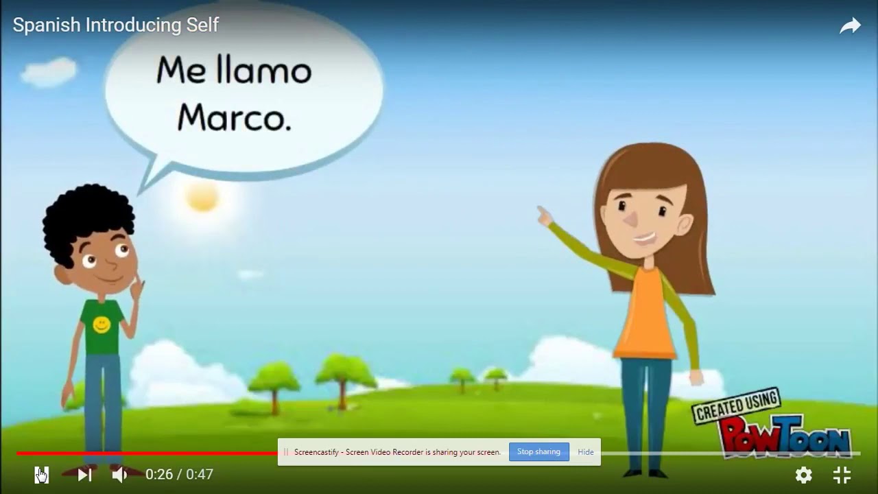 Introduce yourself in Spanish - YouTube