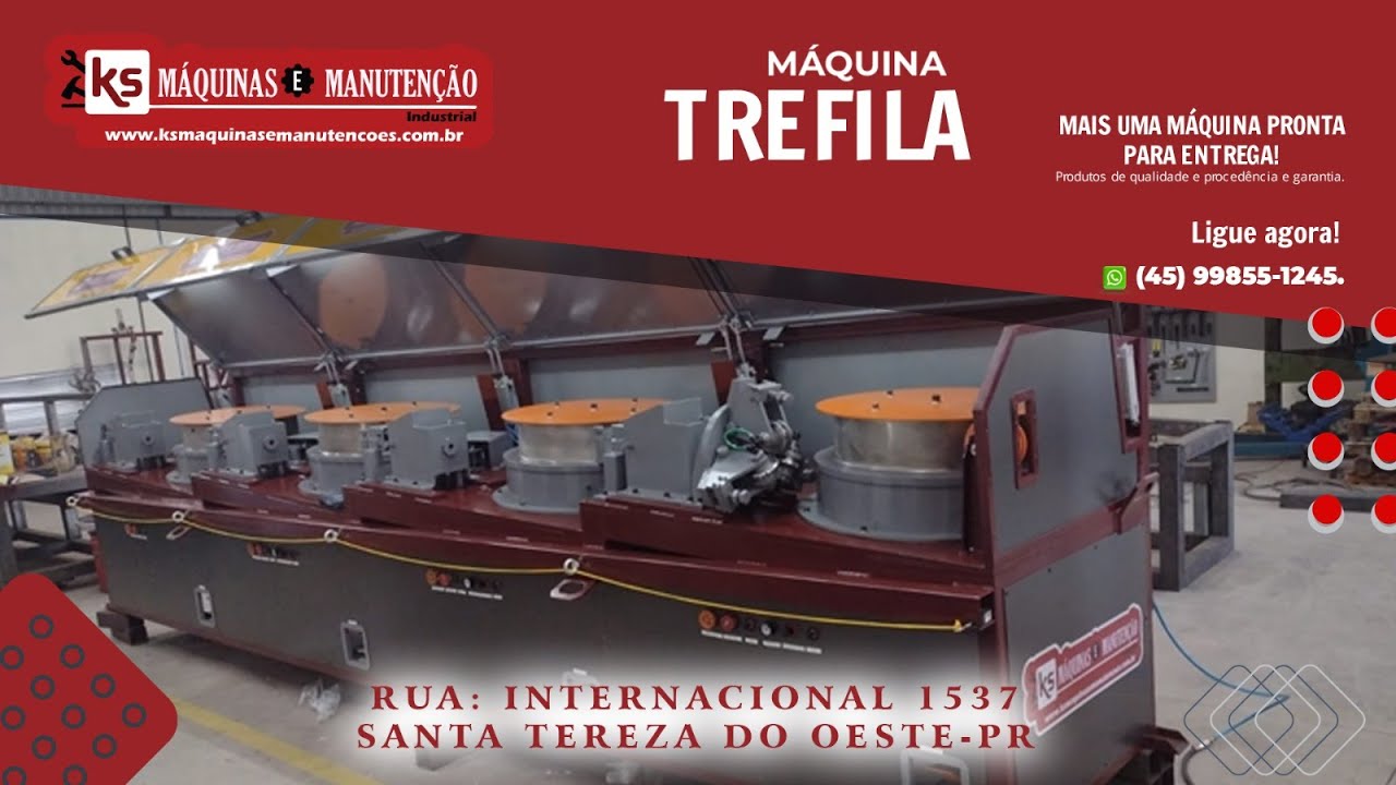 Conheça a Máquina de Trefila da KS Máquinas - YouTube