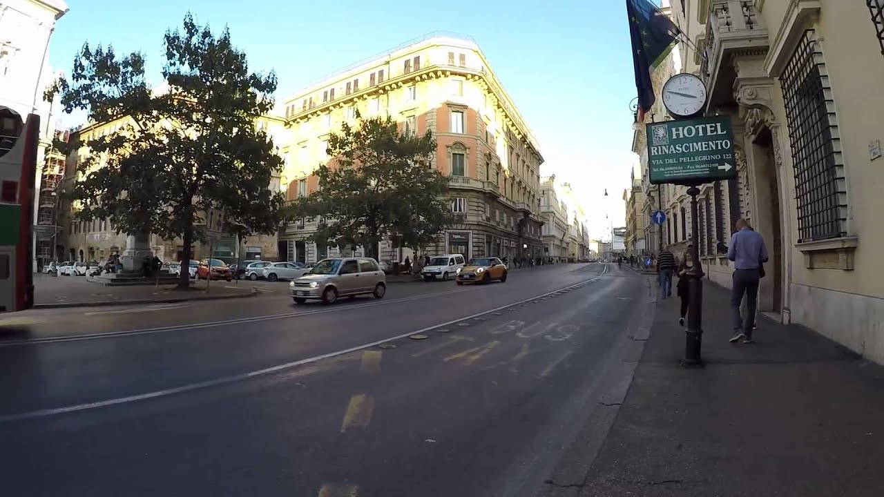 STREET VIEW: Corso Vittorio Emanuele II in Rome in ITALY - YouTube