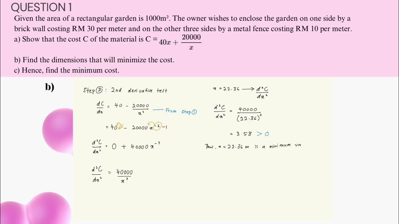MAT 183 ASSIGNMENT 3 G4 | APPLICATION OF DIFFERENTIATION - YouTube