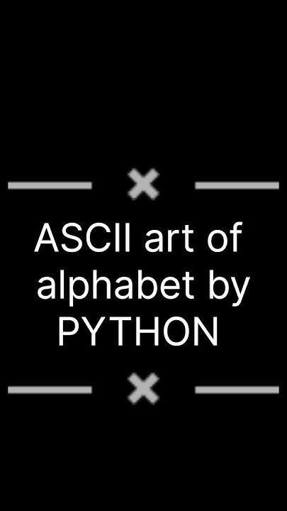 ASCII art by python#python #coding #code #pythonprogramming #ascii # ...