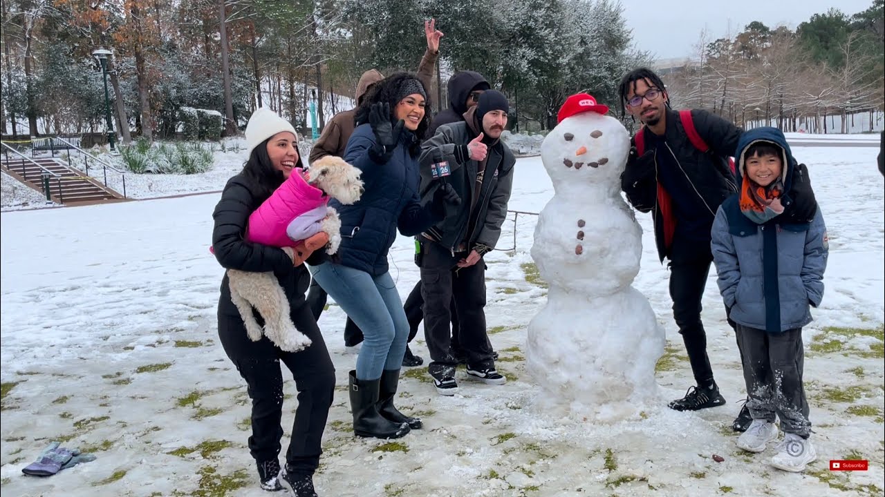 MY FIRST TEXAS SNOWMAN! GOT FEATURED AT HOUSTON FOX 26 AND ABC13 NEWS ...