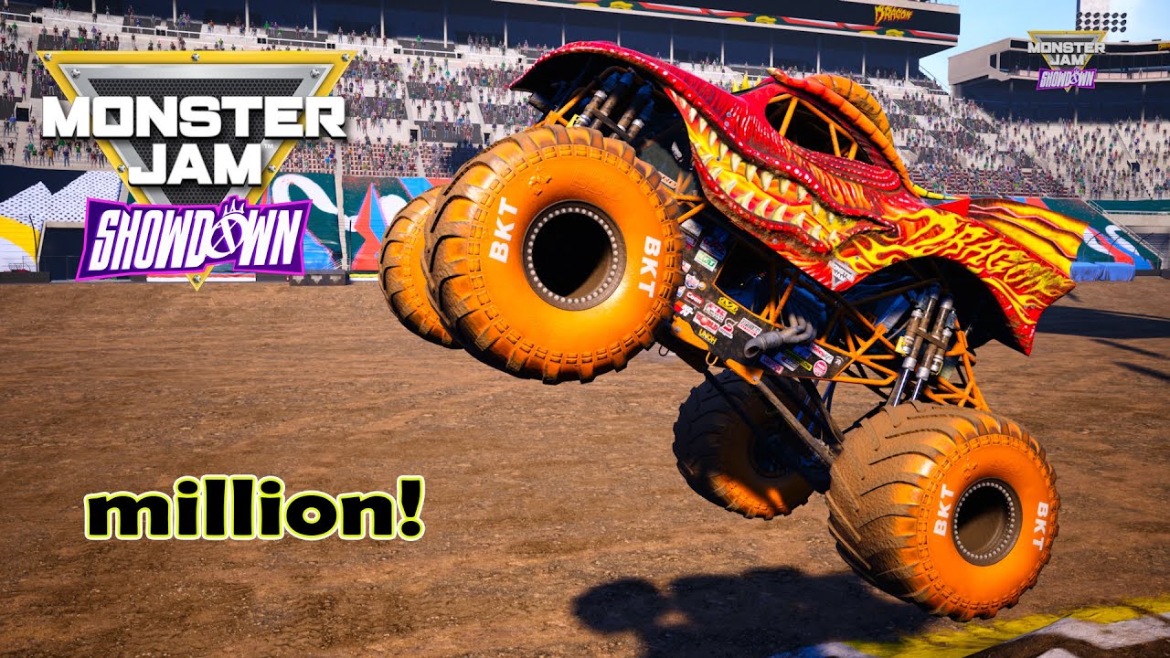 Monster Jam Showdown Dragon Fire Gameplay - I Can't Stop Using This ...