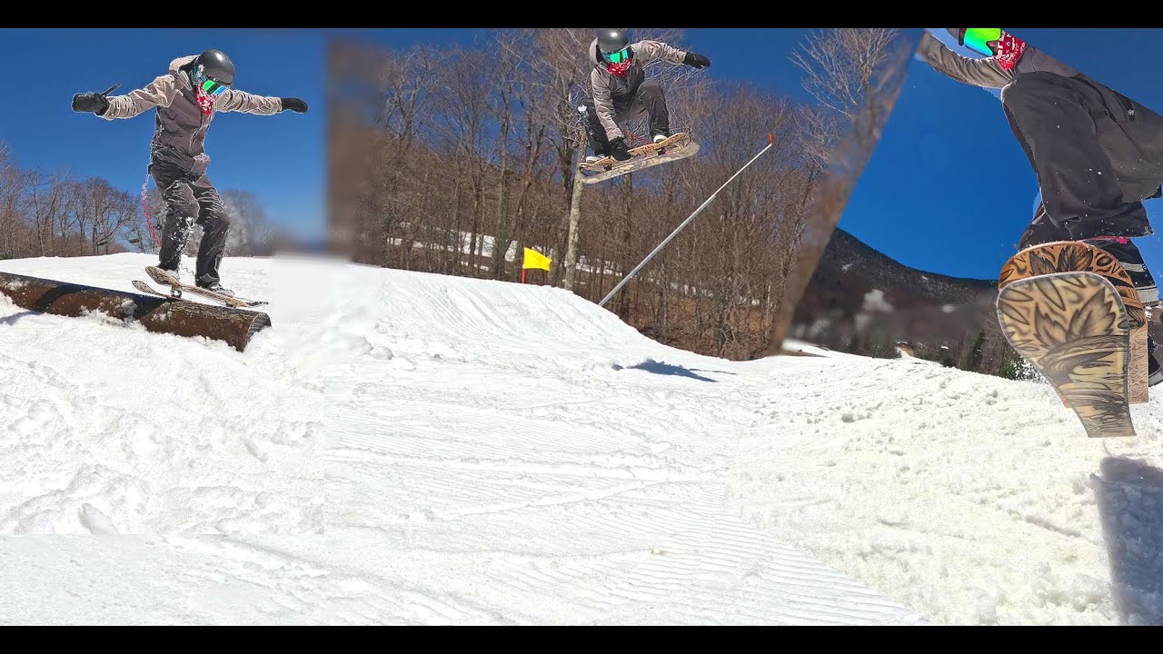 Snowskate JayPeak Boxzilla Crazy Park Day - YouTube