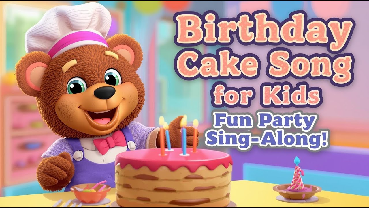 Birthday Cake Song for Kids – Fun Party Sing Along #BirthdayCakeSong # ...
