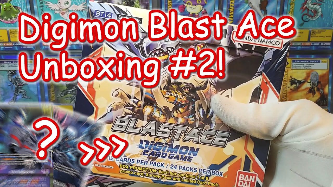 BLAST BUT NOT LEAST!!! Digimon BT14 Blast Ace unboxing. - YouTube
