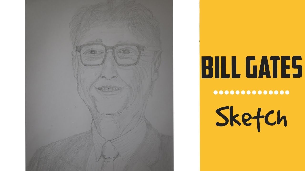Bill Gates Sketch |Graphite Sketch |Hyperlapse Drawing - YouTube