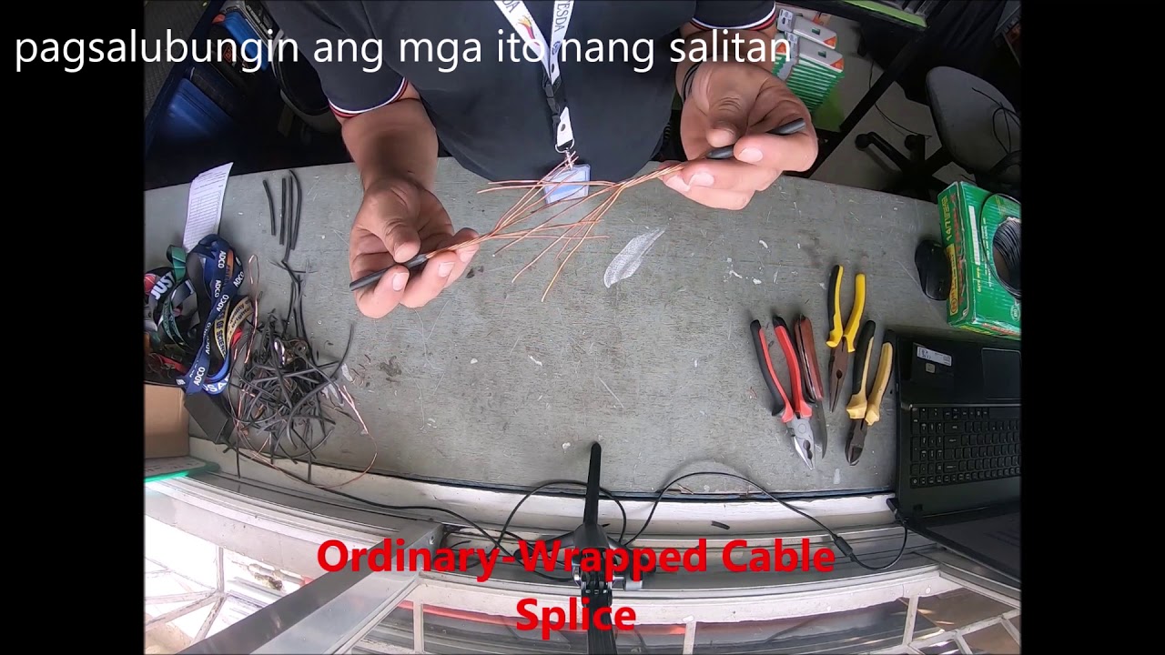 Ordinary Wrapped Cable Splice Tutorial - YouTube