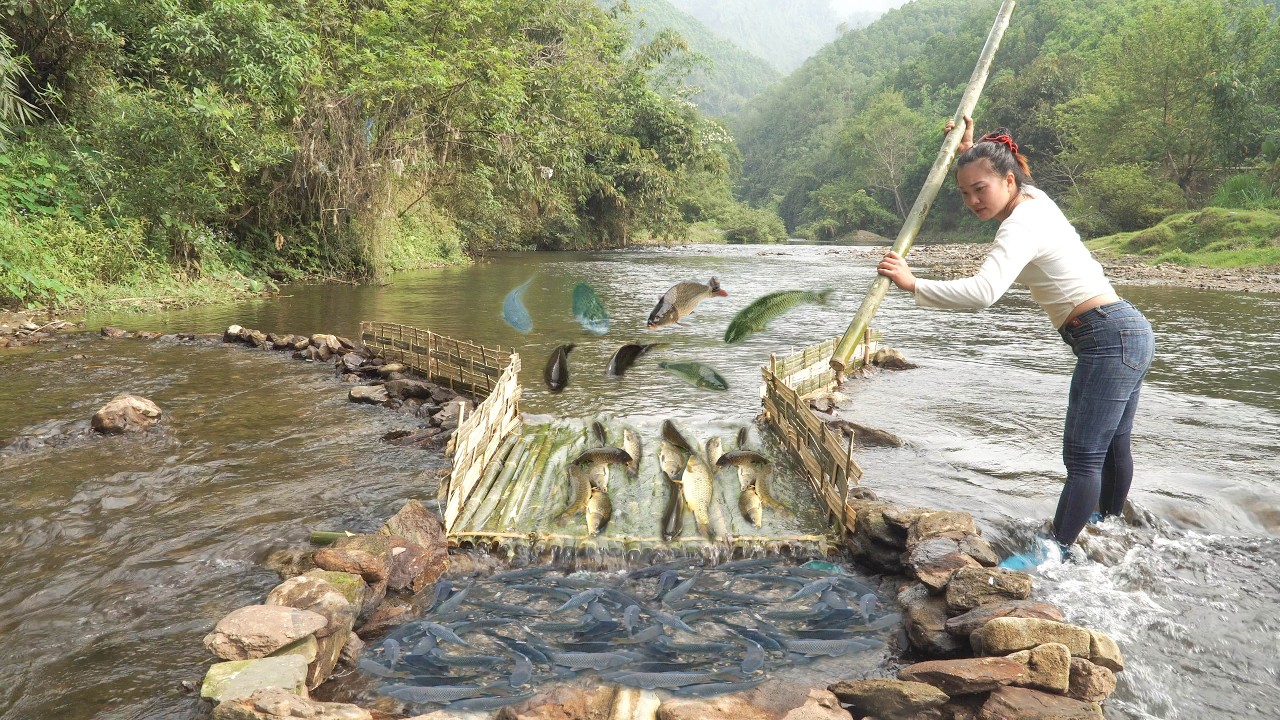 Simple Method Of Making Fish Traps With Bamboo | The SECRET to Making ...