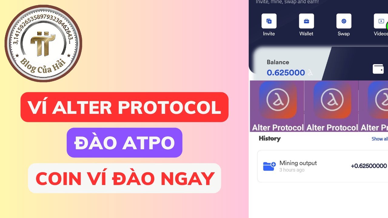 Hướng Dẫn Khai Thác Alter Protocol Coin Ví Giống Over Protocol l Blog Của Hải - YouTube