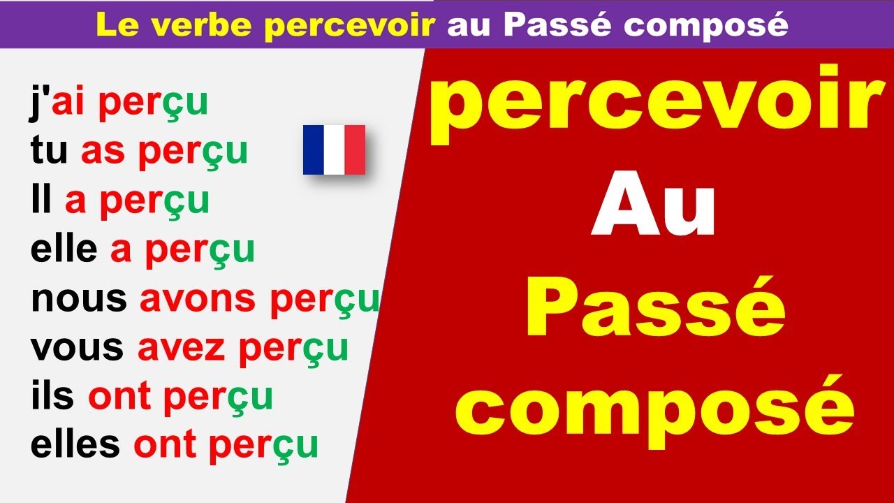 Le verbe percevoir au Passé composé - YouTube