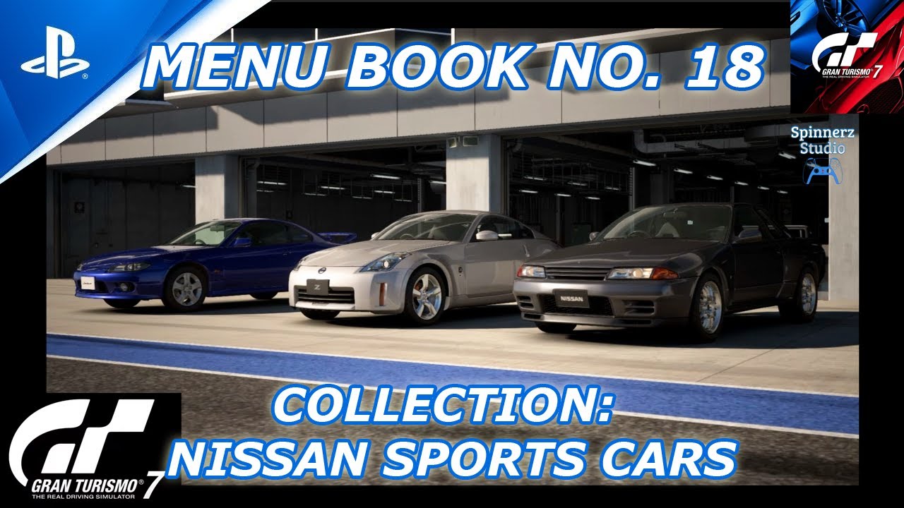 Gran Turismo 7 Cafe Menu Book No. 18 Collection Nissan Sports Cars ...
