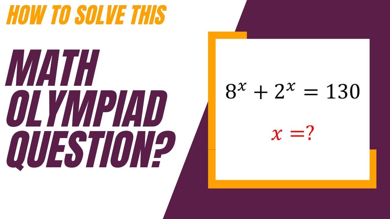 Math Olympiad Problem! Brace Yourself for the Awesome Trick! - YouTube