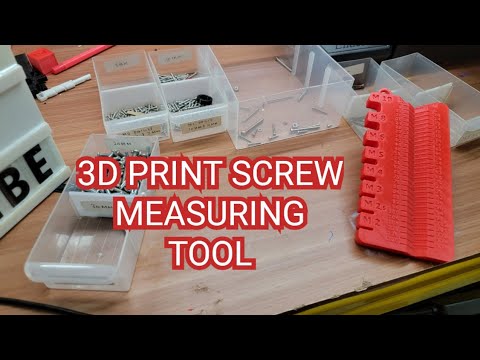 3D PRINT SCREW MEASURING TOOL #3dprint - YouTube