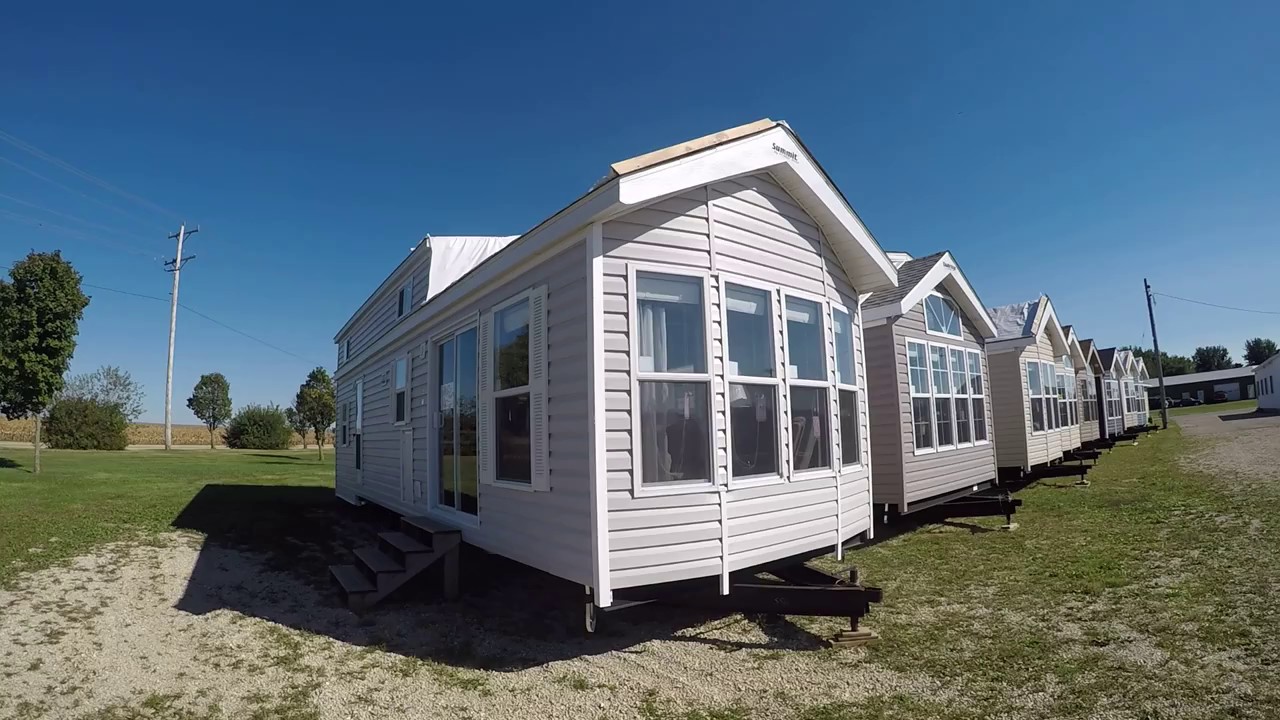 Summit 40TLFD Park Model Double Den Split Loft Tiny House Build - YouTube