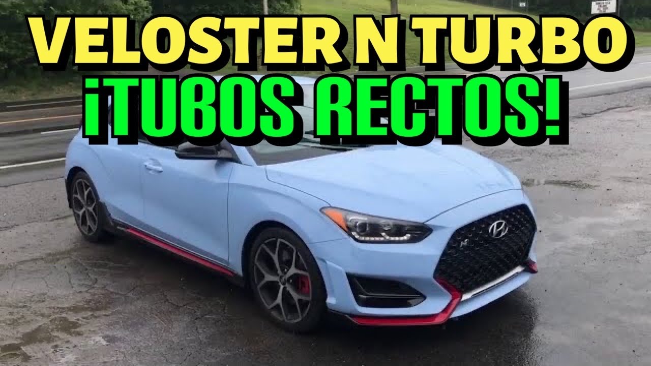 2019 Hyundai Veloster N DOBLE ESCAPE con TUBOS RECTOS! - YouTube