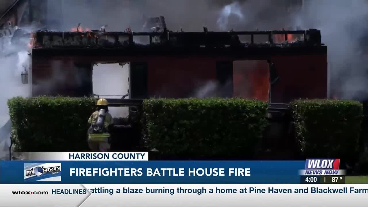 Fire crews responding to devastating Harrison Co. house fire - YouTube