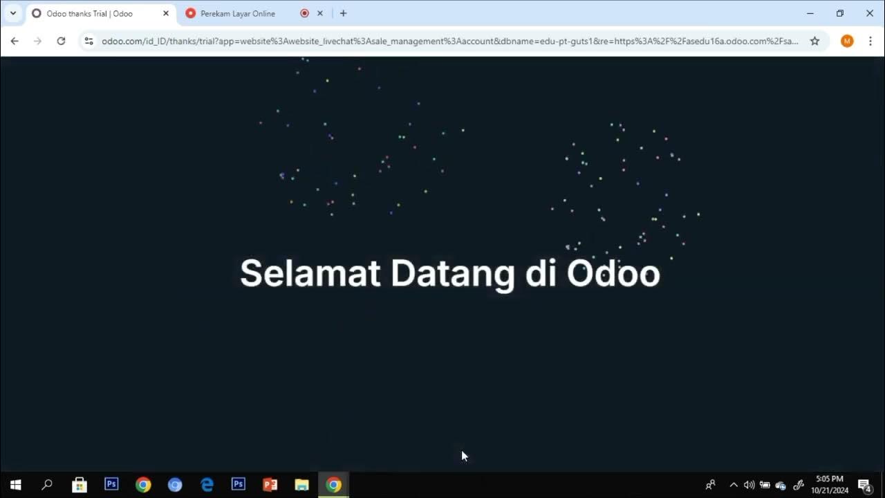 membuat data base odoo accounting - YouTube