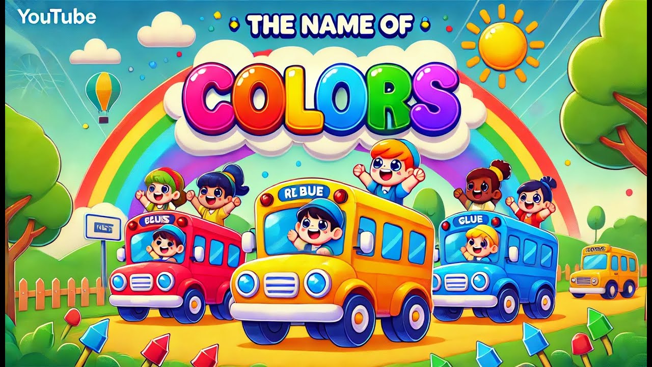 Learn Colors with Fun Buses! / Colors for Kids - YouTube