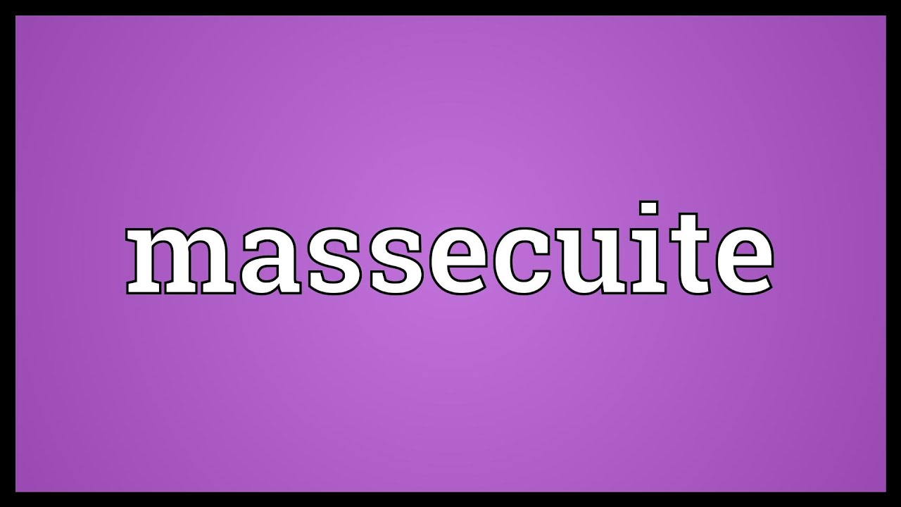 Massecuite Meaning - YouTube