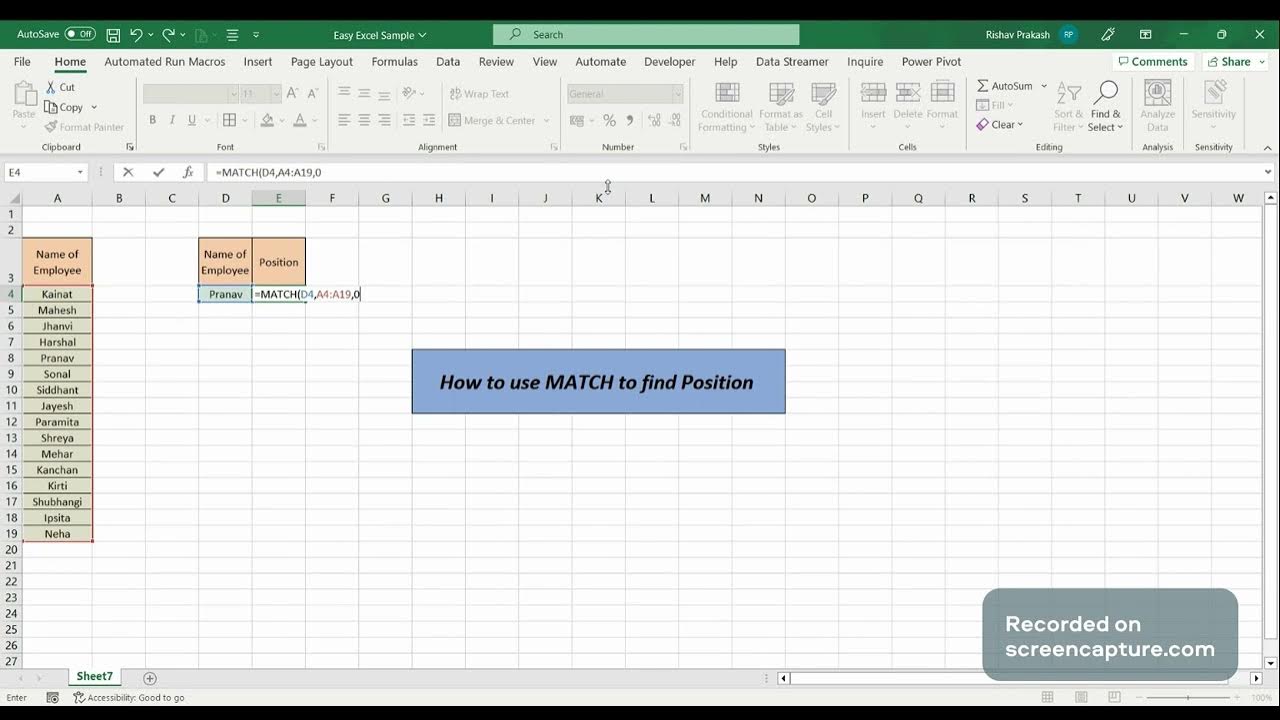 MS EXCEL MATCH Function MATCH Function Ka Istamal Kaese Kare ms-excel-match-function-match-function-ka-istamal-kaese-kare