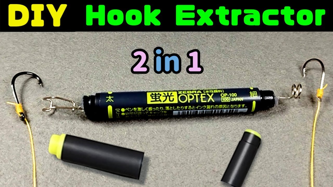 New! How to make two types of Fish Hook Extractors. DIY Fishing. - YouTube