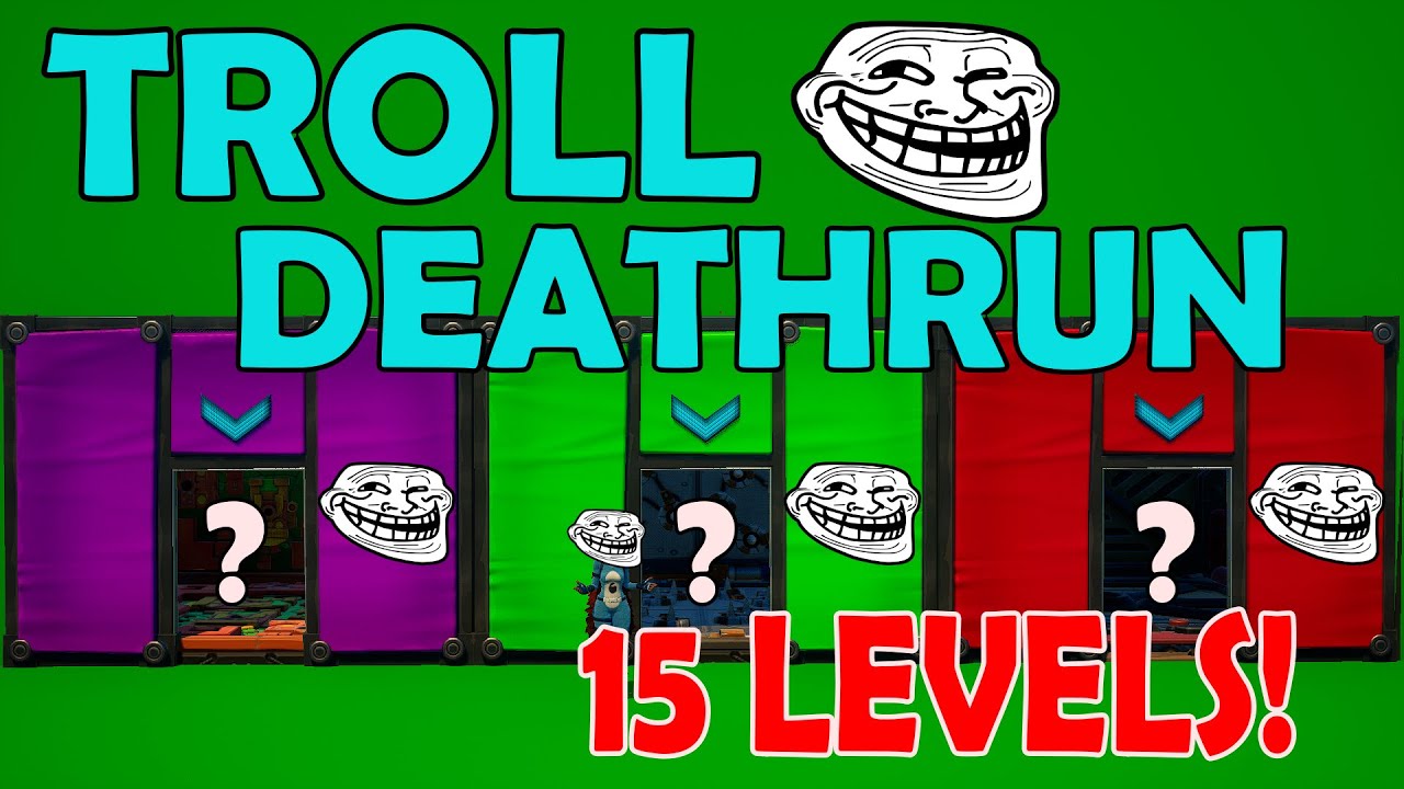 15 Level Troll Deathrun - YouTube
