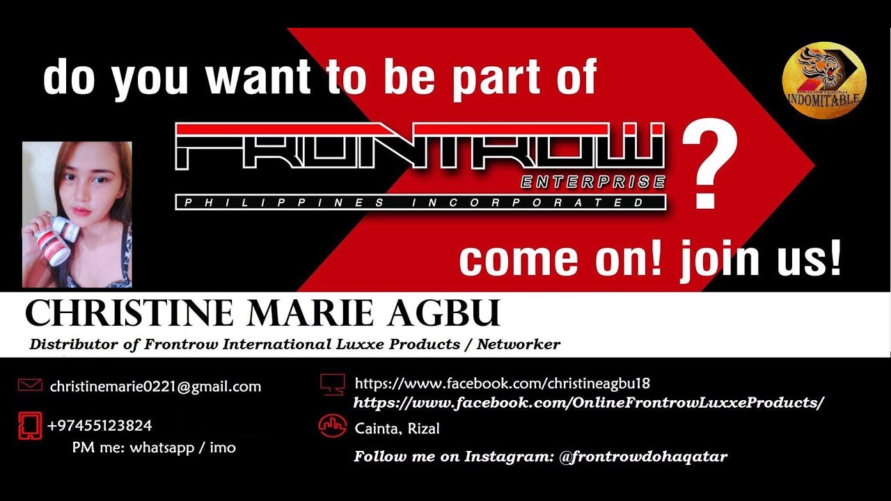 Frontrow International Qatar 2020 Full Presentation - YouTube