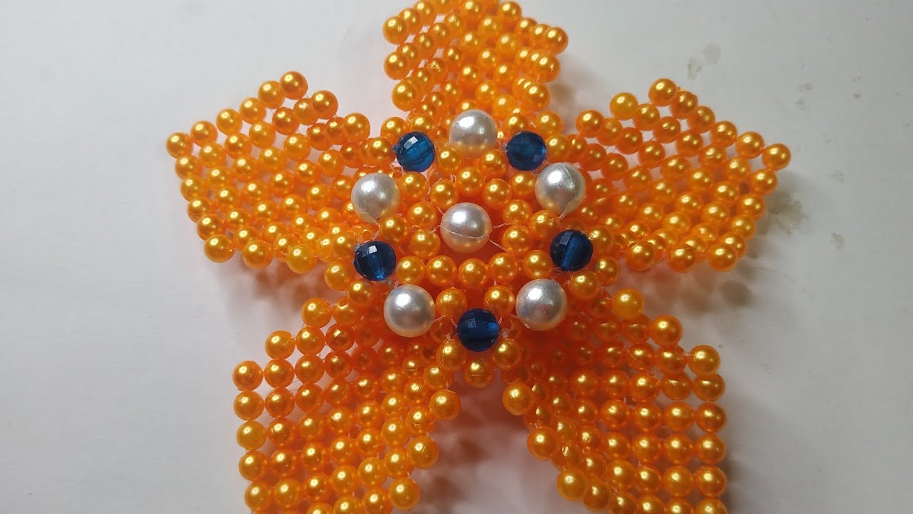 How to make Pearl Flower at Home||Simple Rangoli designs||Moti Mahirap ...