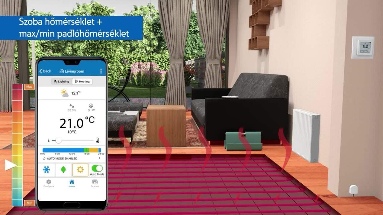 xComfort Bridge - fűtésvezérlés - YouTube