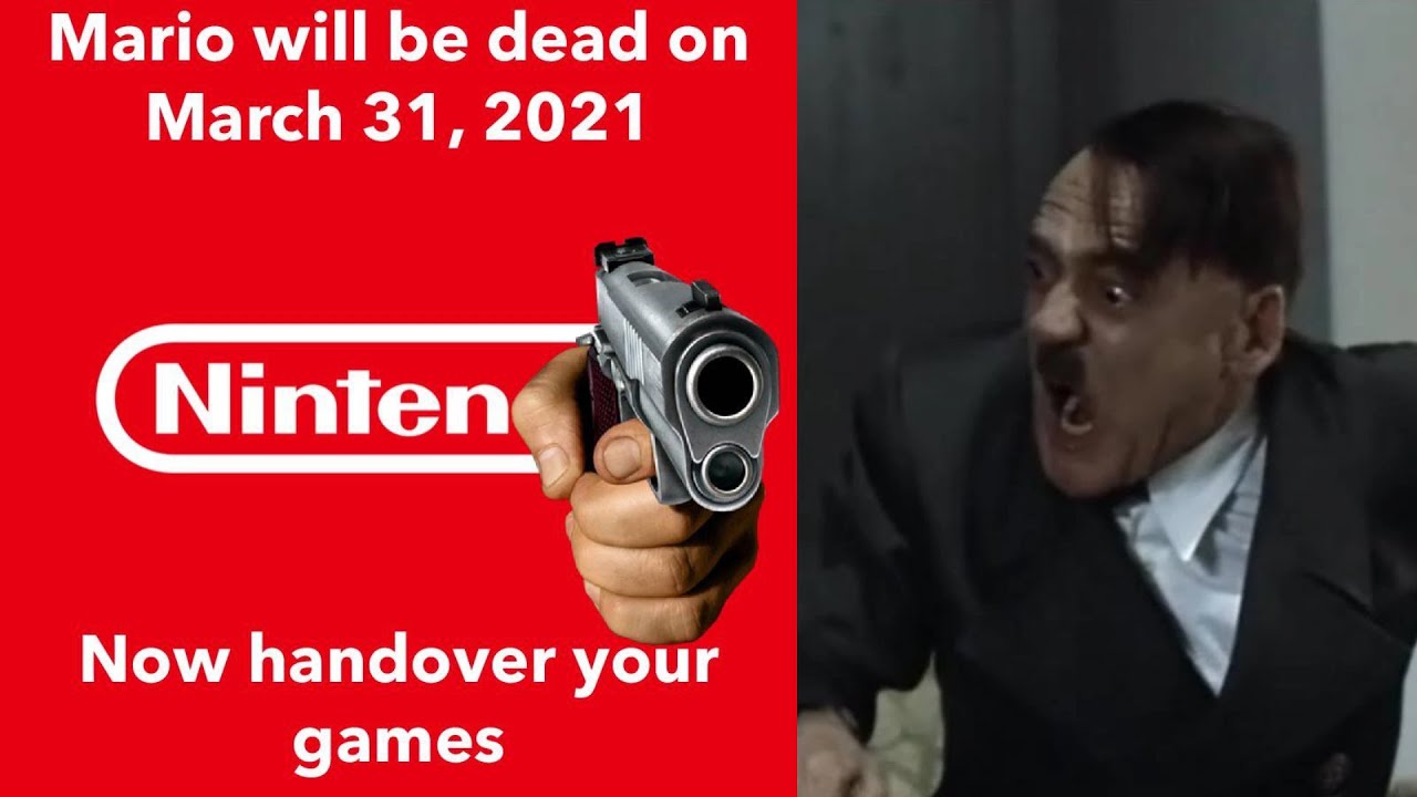 Hitler Is Informed That Mario Will Die Today - YouTube