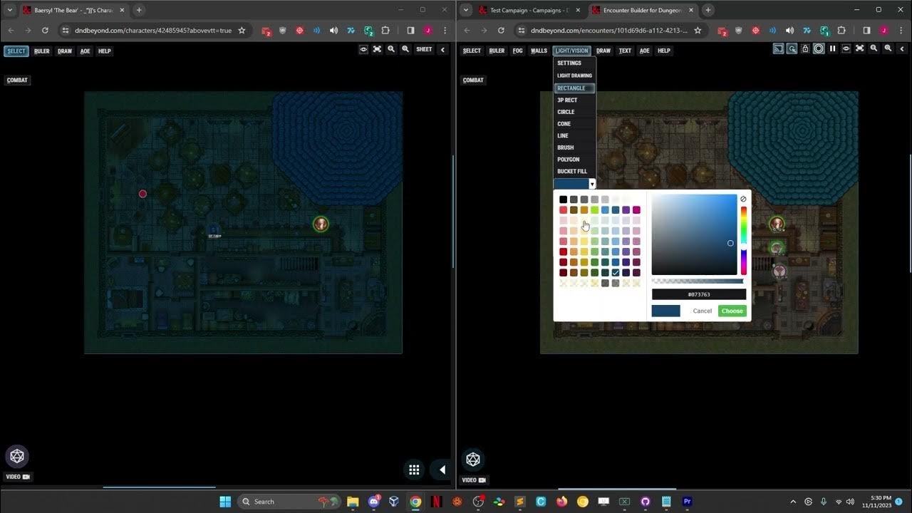 AboveVTT - Adjust scene hue or paint a map with light - YouTube