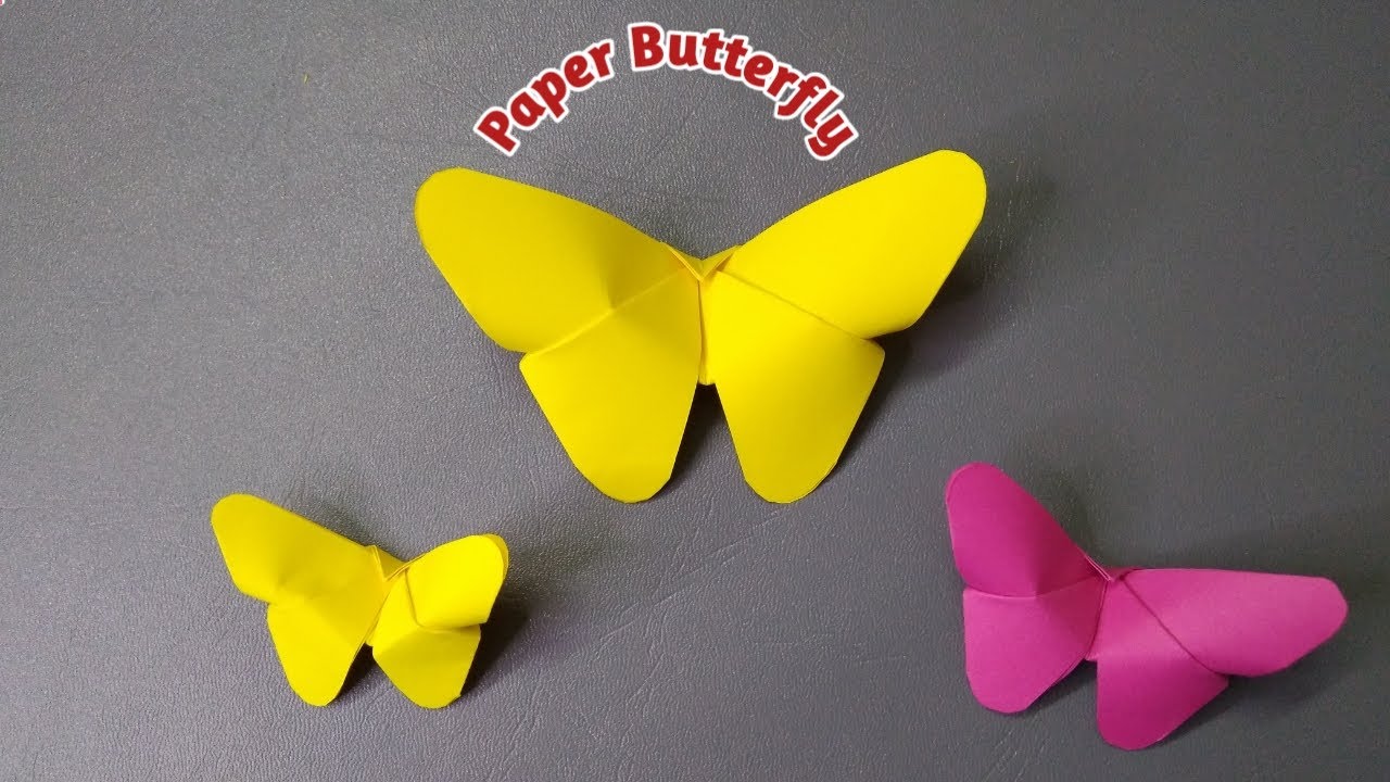 How To Make Origami Paper Butterflies Easy Paper Butterfly Craft