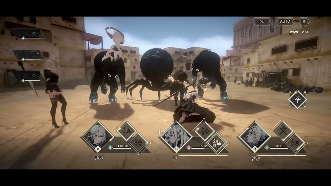 NieR Reincarnation Kainé, Zero and Nier combat - YouTube